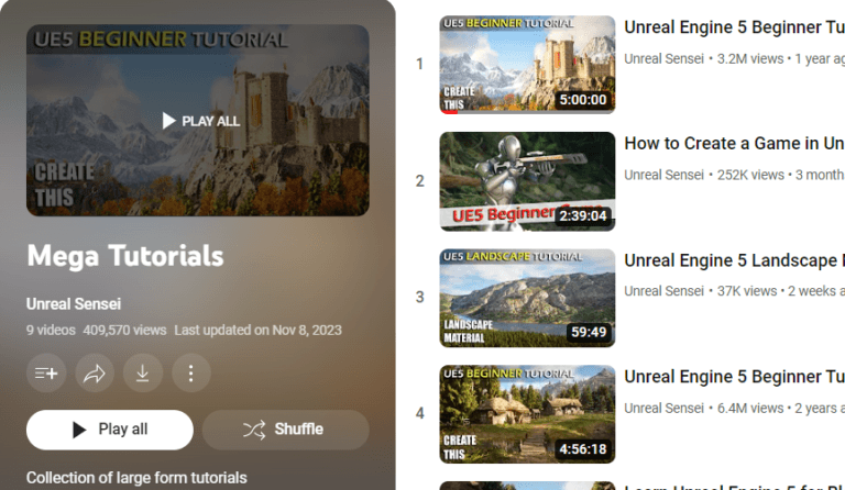 10 Best Sources Of Unreal Engine 5 Tutorial - 7CGl