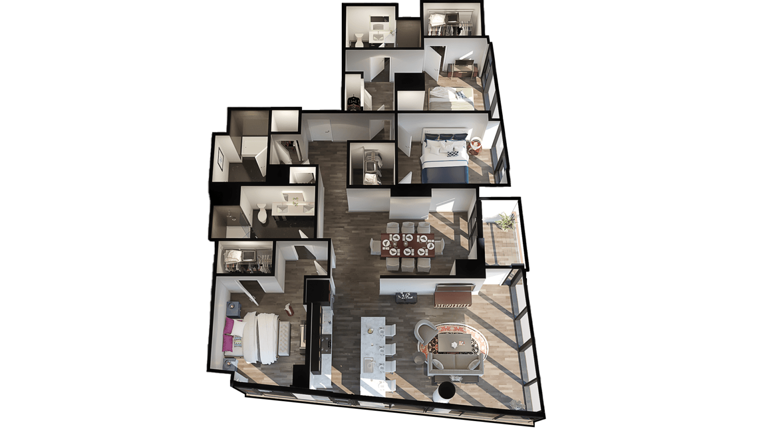 3D Floor Plan Rendering Services For Real Estate Properties